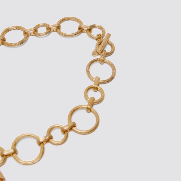 Zara | Jewelry | Zara Enameled Shell Chain Necklace | Poshmark